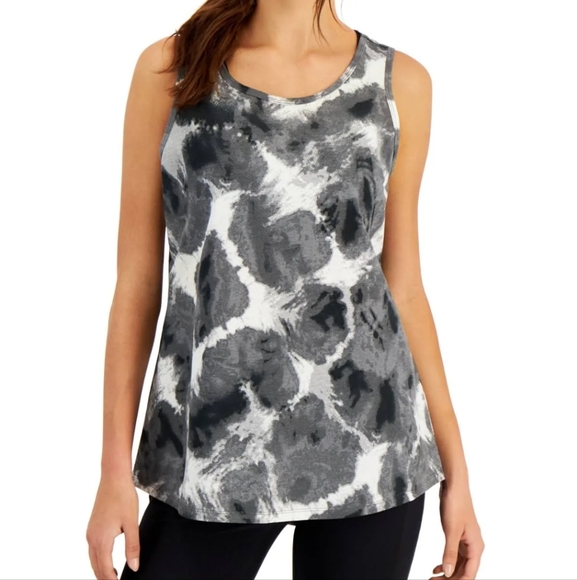 Ideology | Tops | Nwt Ideology Womens Offduty Radial Gray Split Back ...